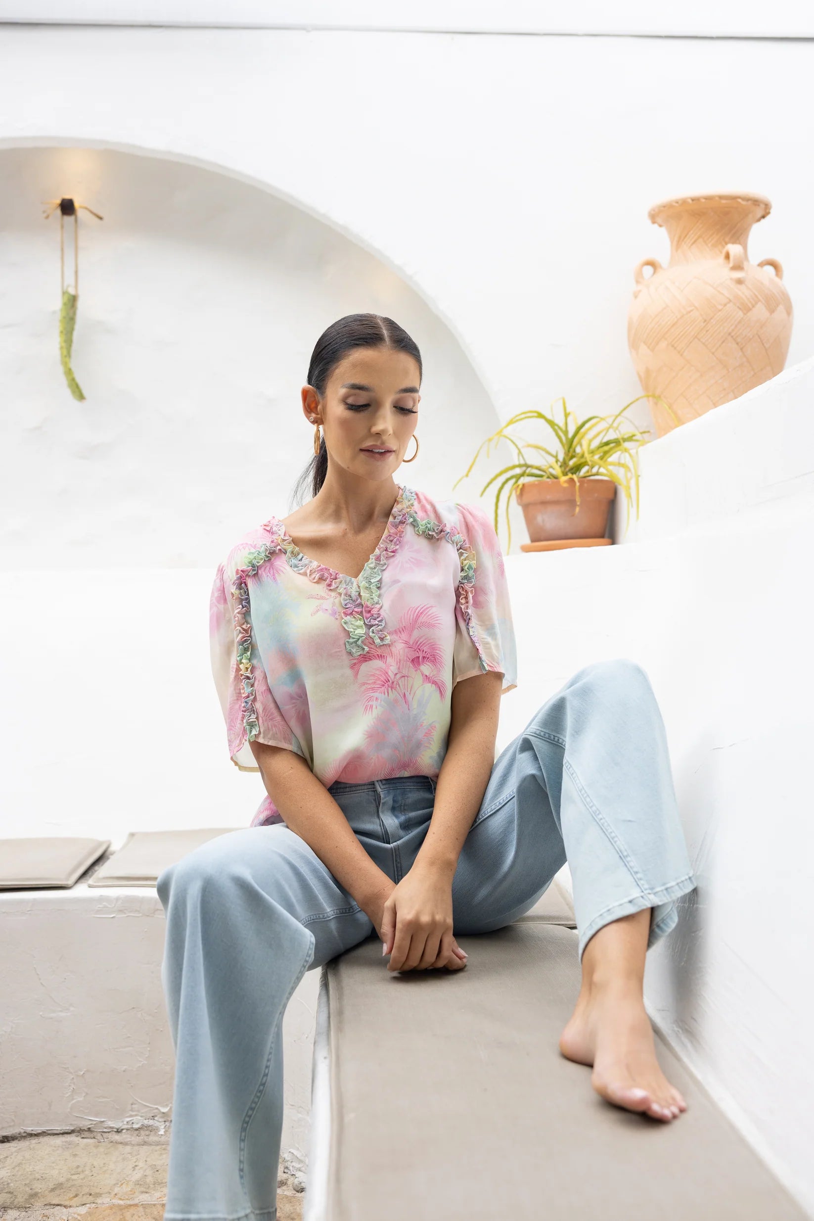 Sunset Ruffle Top | Sunset – Shop 12 Bendigo
